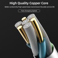 China 3.3 Ft Nylon Braided 5000 Times 8 Pin 3A USB 2.0 Cable for sale