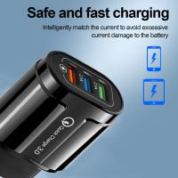 China 5V3A 9V1.8A 12V1.5A EU AU US Plug Single Port Universal USB Charger for sale