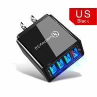 China iPhone Samsung A50 A51 5V 3.1A 45w 4 USB Wall Charger for sale