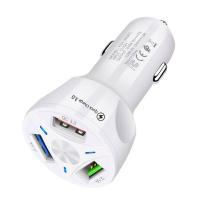 China DC 5V 2.1A 2.4amp 18W Dual Port Travel Car Universal USB Charger for sale