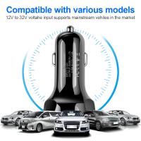 China DC 5V 2.1A 2.4amp 18W Dual Port Travel Car Universal USB Charger for sale