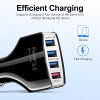 China 4 USB Ports 40g 2.4amp 3.1A QC3.0 Car Fast Charging Adapter for sale
