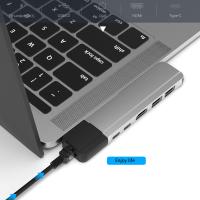China HDMI Gigabit Ethernet RJ45 1000M PD Charge USB C Hub for sale