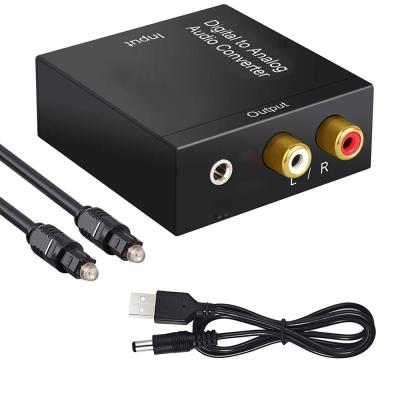 China 96KHz Optical Digital Stereo Audio SPDIF Toslink Coaxial Signal To Analog Converter for sale