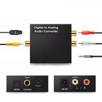China 96KHz Optical Digital Stereo Audio SPDIF Toslink Coaxial Signal To Analog Converter for sale