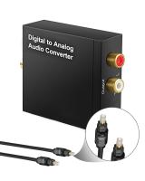 China 96KHz Optical Digital Stereo Audio SPDIF Toslink Coaxial Signal To Analog Converter for sale