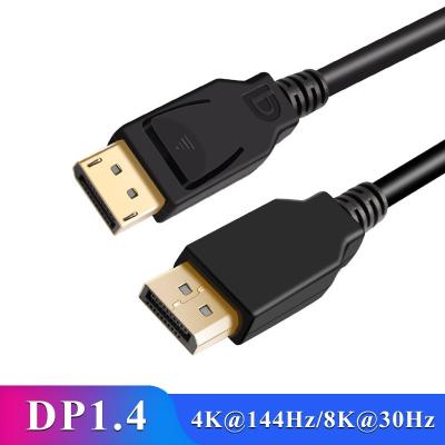 China 32.4 Gbps 8K DisplayPort To Displayport 1.4 HDTV Computer Connection Cable for sale