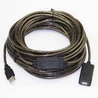 China Active Repeater Foil Braided Built In 48P IC USB 2.0 Extension Cable for sale
