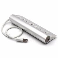 China US Plug 7 Port Aluminum USB 3.0 HUB 5Gbps Power Adapter for sale