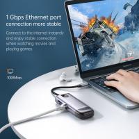China Aluminum Alloy Type C To Multi USB 20V 5A PD HDMI Adapter Dock for sale