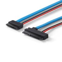 China 30CM 1FT 12 Inch 22 Pin To Slimline SATA 5V Cable Serial Connection for sale