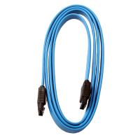 China 1M 3.3ft Blue Straight Locking Latching SATA III Cable Serial for sale