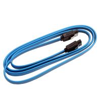 China 1M 3.3ft Blue Straight Locking Latching SATA III Cable Serial for sale