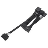 China 4 Pin IDE 1 To 5 SATA 15 Pin Hard Drive Power Supply Splitter Cable for sale