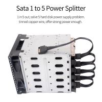 China 4 Pin IDE 1 To 5 SATA 15 Pin Hard Drive Power Supply Splitter Cable for sale