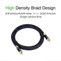 China 8.0mm Wire RCA HIFI Coaxial 75 Ohm OFC Subwoofer 3.5mm Audio Cable for sale