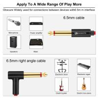 China 6.5mm Jack 5m 10m 15m  Guitar Mixer Amplifier Bass Cable for sale