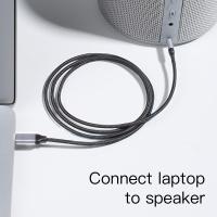 China ROHS anti winding Braid USB Type C  To AUX 3.5mm Audio Cable for sale