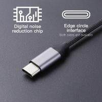 China ROHS anti winding Braid USB Type C  To AUX 3.5mm Audio Cable for sale
