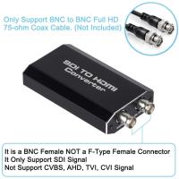 China RG-59 Cable 24V F970 D28S Battery 100M SDI To HDMI Audio Video Converter for sale
