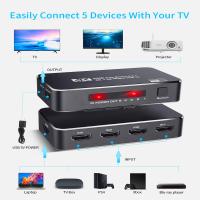 China 18.5 Gbps 5 Ports 5x1 Kvm 4K 60Hz HDR10 HDMI 2.0 Switcher for sale