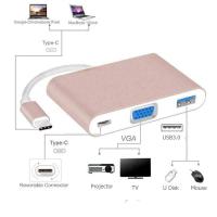 China 4096 x 2160 USB 3.1 To VGA USB 3.0  Multiport Adapter Converter for sale