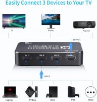 China HDR 3 Ports 18Gbps 4K 60Hz HDMI Switch Box for sale