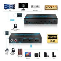 China HDMI 2.0b Switch 3 In 1 4K 60HZ 600MHz Coaxial Toslink Switcher Box for sale