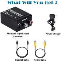 China R/L RCA 3.5mm AUX LPCM Analog To LPCM Digital Coaxial Audio Video Converter for sale