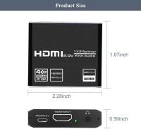 China 1x2 Video Audio HDCP 2.2 HDR RGB 3.5mm Jack Audio HDMI In Splitter for sale