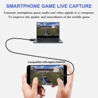 China DLSR Action PC OBS VLC 30Hz HDMI To USB 3.0 Type C USB HDMI Adapter for sale