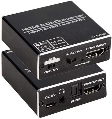 China HDMI 2.0b Optical Toslink SPDIF 3.5mm L/R AUX Stereo Audio Extractor Converter for sale
