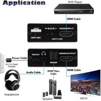 China HDMI 2.0b Optical Toslink SPDIF 3.5mm L/R AUX Stereo Audio Extractor Converter for sale