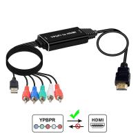 China RCA RGB YPbPr To HDMI Converter 60Hz Video Audio Adapter for sale