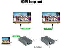 China 196 Feet 60m Full HD 1080P Ethernet CAT 5e / 6 4K HDMI Extender for sale