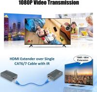 China 196 Feet 60m Full HD 1080P Ethernet CAT 5e / 6 4K HDMI Extender for sale