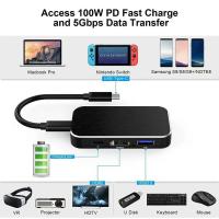 China MacBook Aluminum Alloy 4K*2K  5 in 1 5GB USB C Hub for sale