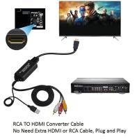 China 6.5 Feet 130g PAL NTSC 3RCA CVBS AV RCA To HDMI Converter for sale