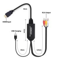 China 2160P HDMI To AV 3RCA CVBs RCA Converter Cable Adapter for sale
