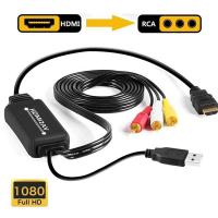China 2160P HDMI To AV 3RCA CVBs RCA Converter Cable Adapter for sale