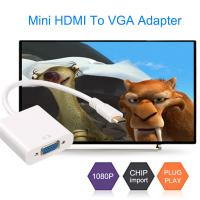 China 15cm Cable Male To Female 480p 720p 1.4 HDMI To VGA Adapter for sale