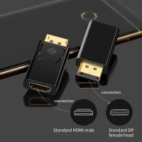 China Black Gold Plated 25g Displayport To HDMI Adapter for sale