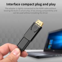 China Black Gold Plated 25g Displayport To HDMI Adapter for sale