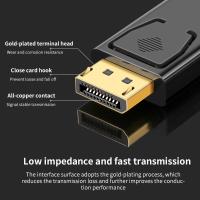 China Black Gold Plated 25g Displayport To HDMI Adapter for sale