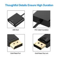 China MacBook Air Pro QXGA  1080P DP To DVI Converter for sale