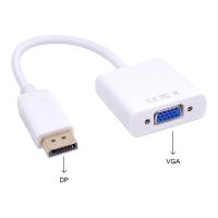 China 10 Bit 15cm 10.8 Gpbs Converter Male DisplayPort To VGA Female Adapter for sale