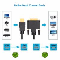 China 24K Gold Plated 1080P HDMI Male To DVI 24 + 1 Pin Male Cable Adapter for sale