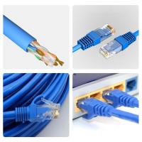 China RJ45 550mhz 24AWG Patch Cord LAN Cable Ethernet Computer Connection Cable for sale