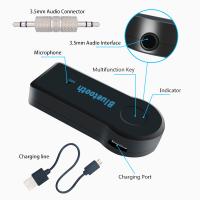 China 3.5mm Bluetooth Receiver Headphone Jack Hands Free For Car Music Audio Aux A2dp for sale