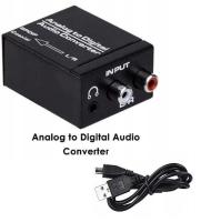 China R/L RCA 3.5mm AUX Analog to Digital Audio Converter Coaxial Toslink Optical Audio Adapter for sale